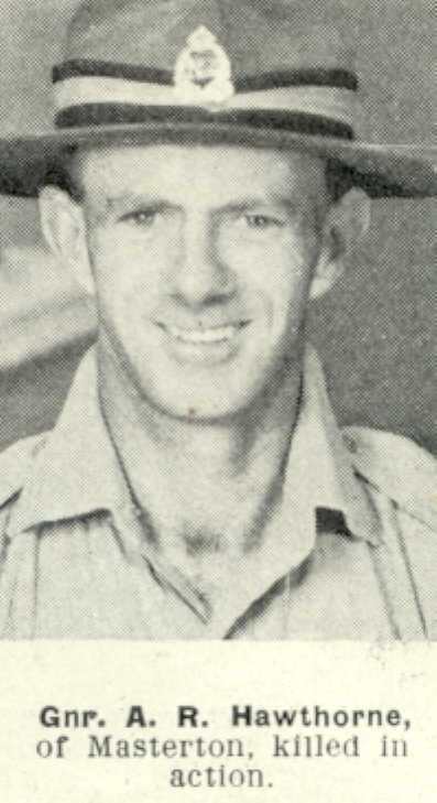 Alan Roy Hawthorne - Online Cenotaph - Auckland War Memorial Museum