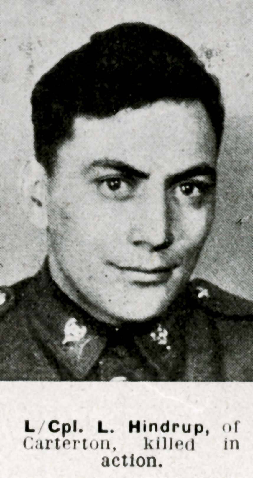 Leonard Hindrup - Online Cenotaph - Auckland War Memorial Museum