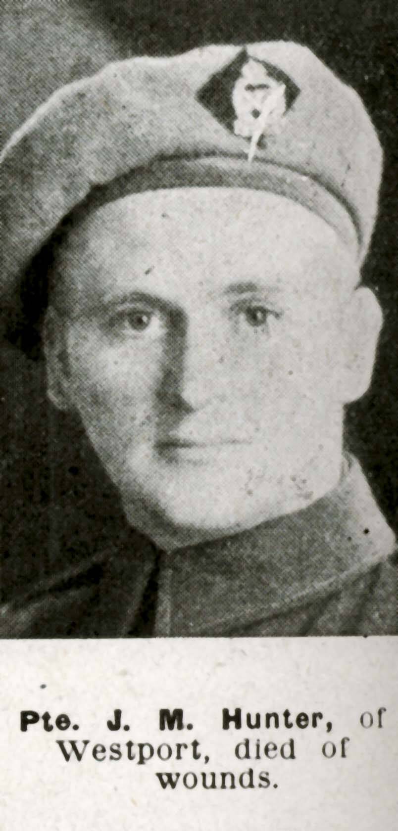 James Maxwell Hunter - Online Cenotaph - Auckland War Memorial Museum