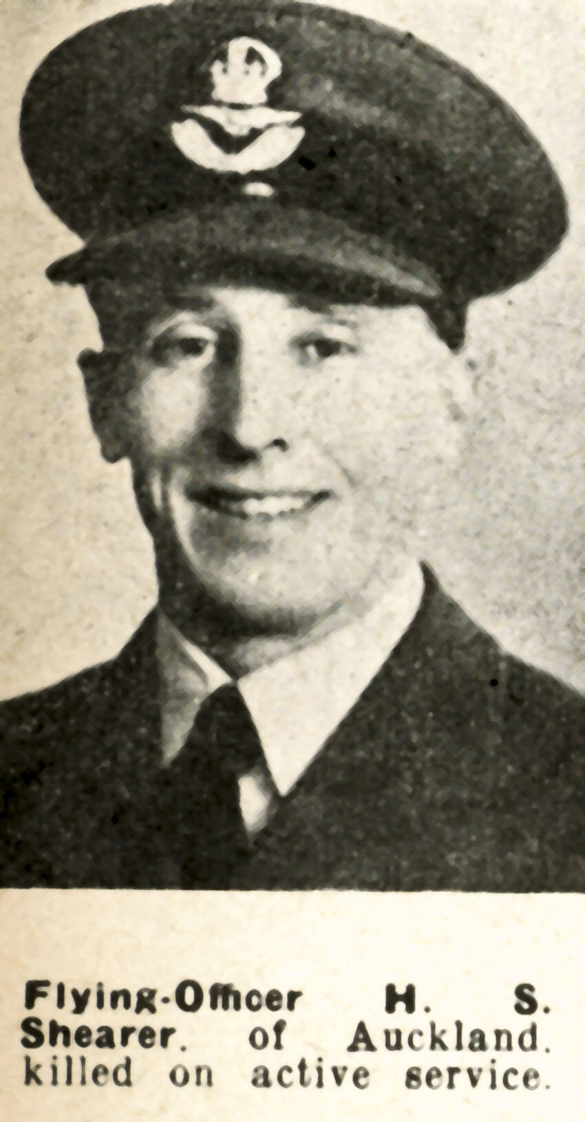 Henry Sinclair Shearer - Online Cenotaph - Auckland War Memorial Museum