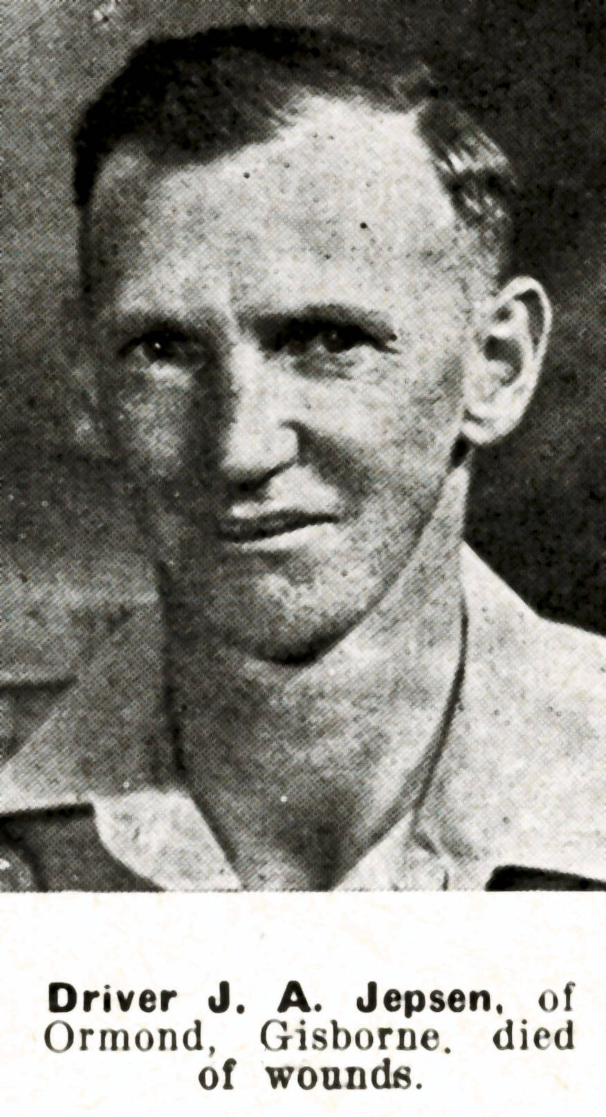 Joseph Andrew Jepsen - Online Cenotaph - Auckland War Memorial Museum