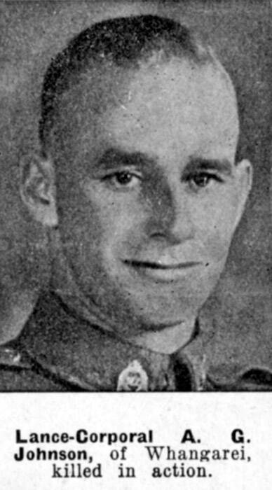 Alfred George Johnson - Online Cenotaph - Auckland War Memorial Museum