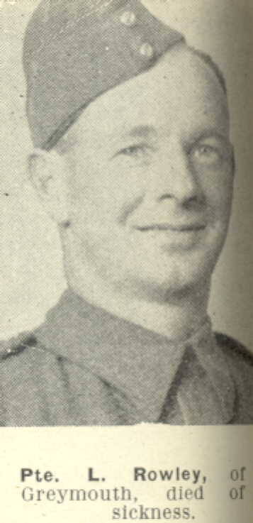 Leonard Alan Rowley - Online Cenotaph - Auckland War Memorial Museum