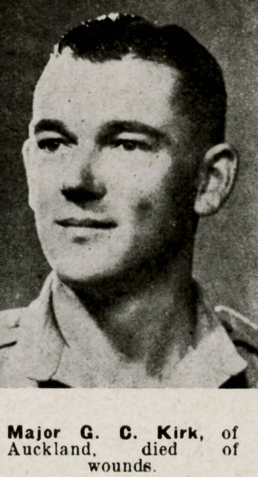 Geoffrey Creighton Kirk - Online Cenotaph - Auckland War Memorial Museum