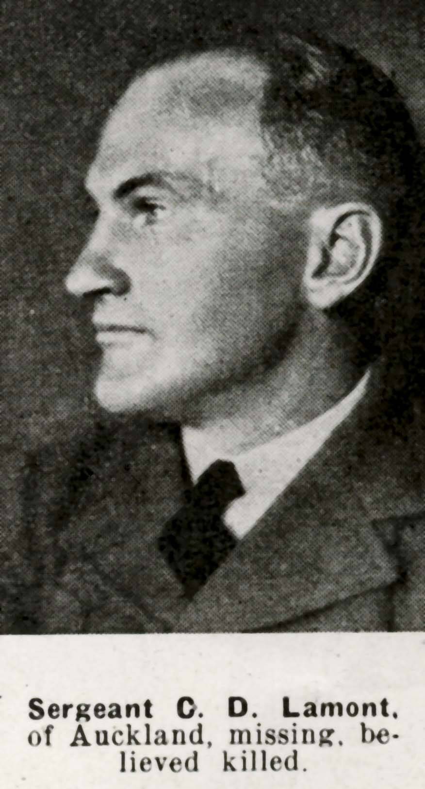 Charles Derrick Lamont - Online Cenotaph - Auckland War Memorial Museum