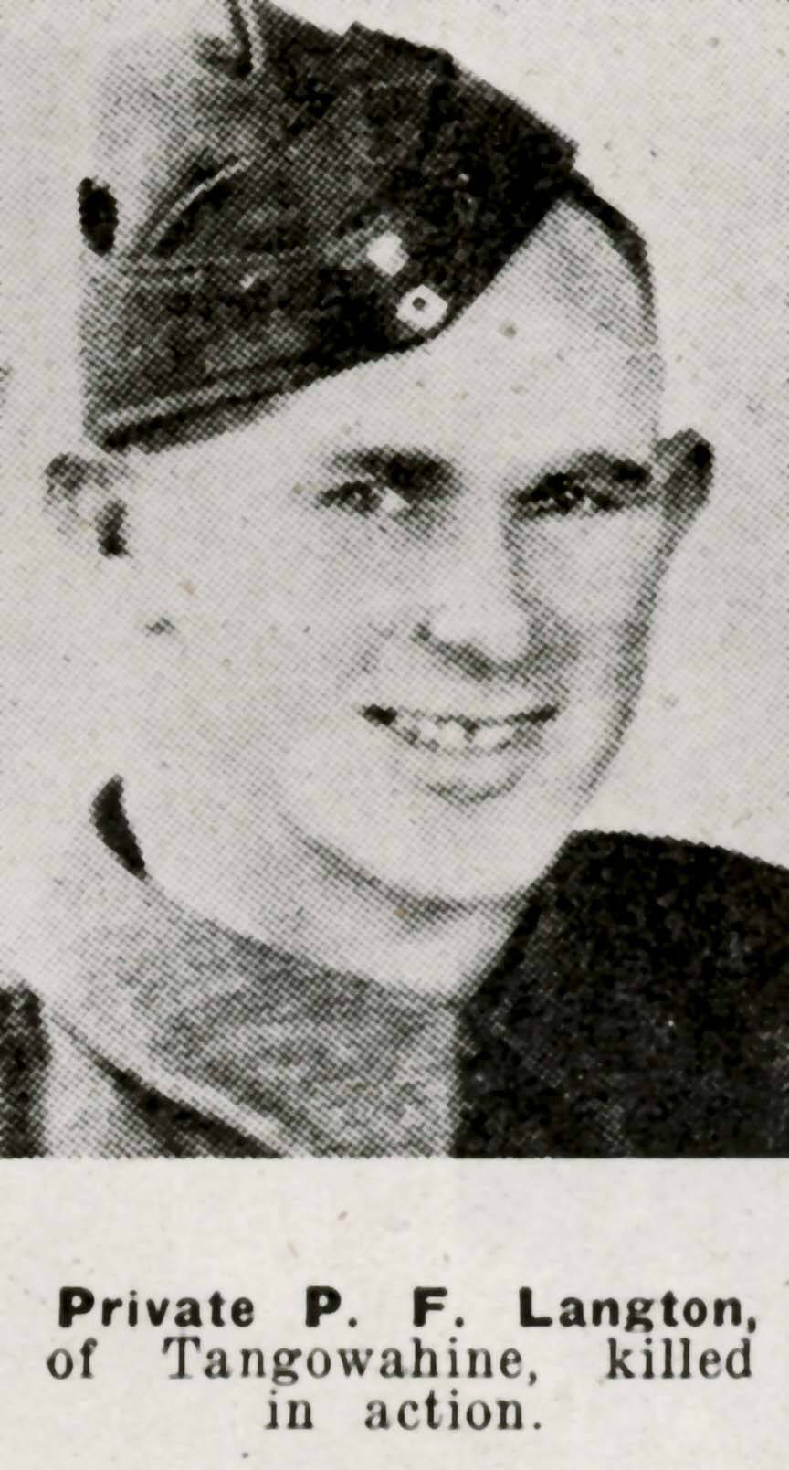 Paul Francis Langton - Online Cenotaph - Auckland War Memorial Museum