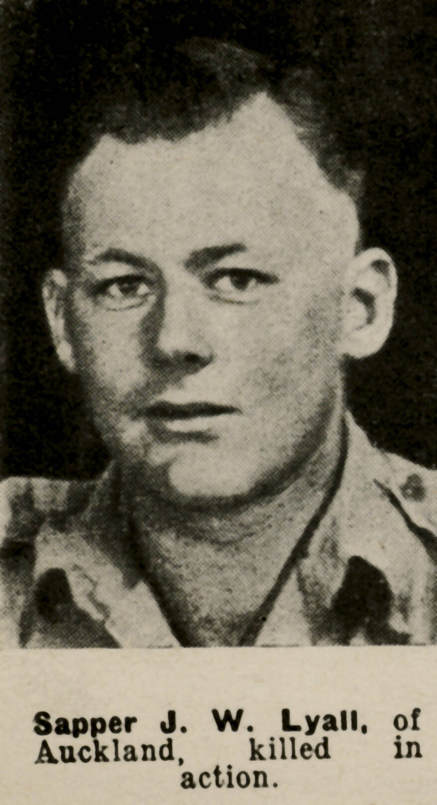 Jack William Lyall - Online Cenotaph - Auckland War Memorial Museum
