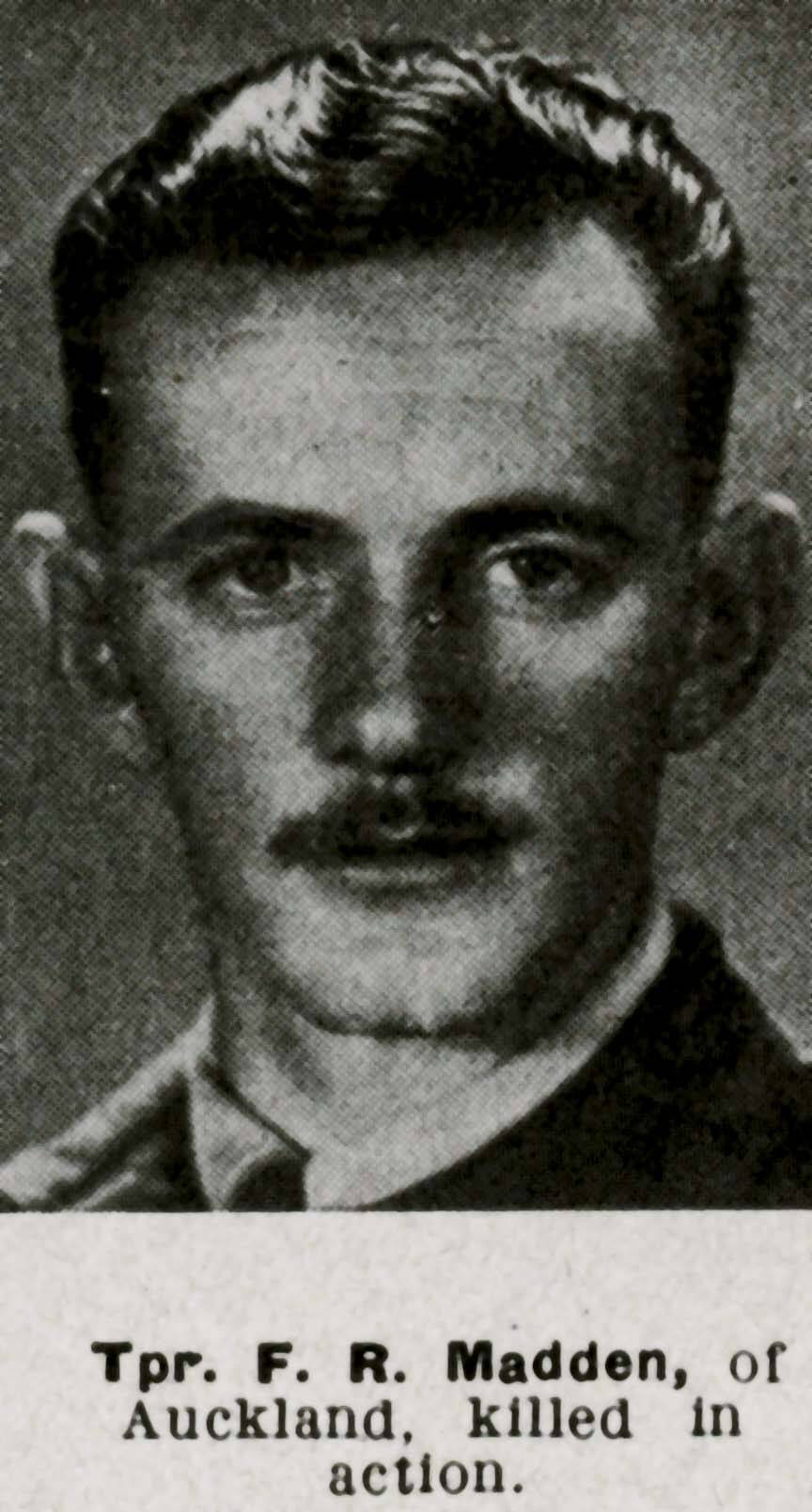 Francis Raymond Madden - Online Cenotaph - Auckland War Memorial Museum