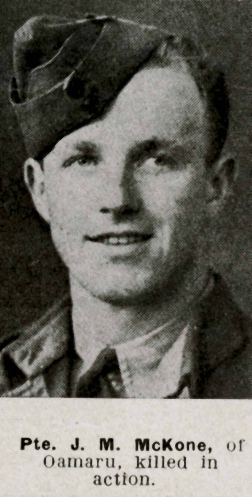 James Michael McKone - Online Cenotaph - Auckland War Memorial Museum