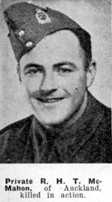 Ronald Henry Thomas McMahon - Online Cenotaph - Auckland War Memorial ...