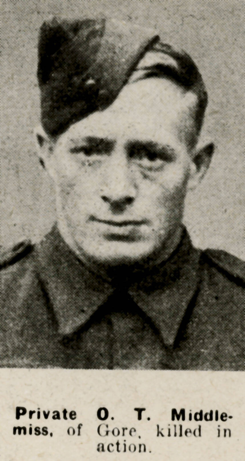 Oswald Thomas Middlemiss - Online Cenotaph - Auckland War Memorial Museum