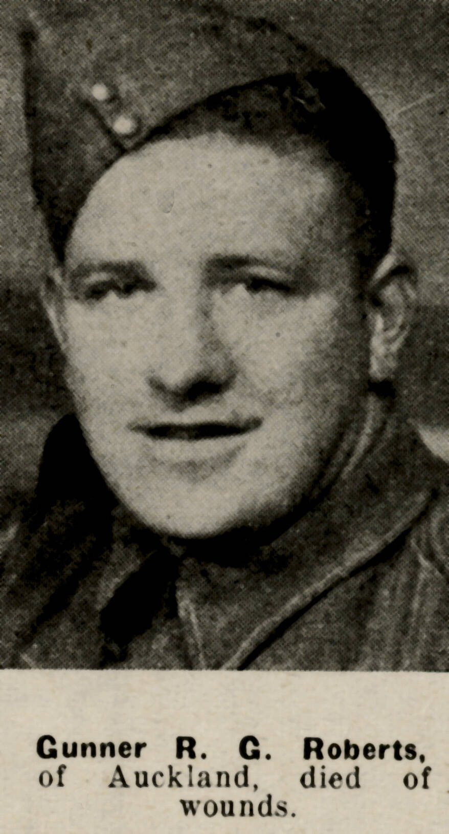 Reginald George Roberts - Online Cenotaph - Auckland War Memorial Museum