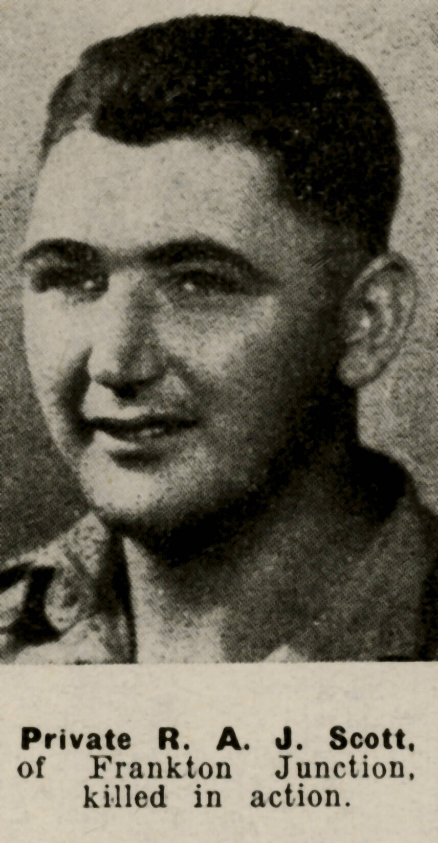 Ronald Archibald Joseph Scott - Online Cenotaph - Auckland War Memorial ...