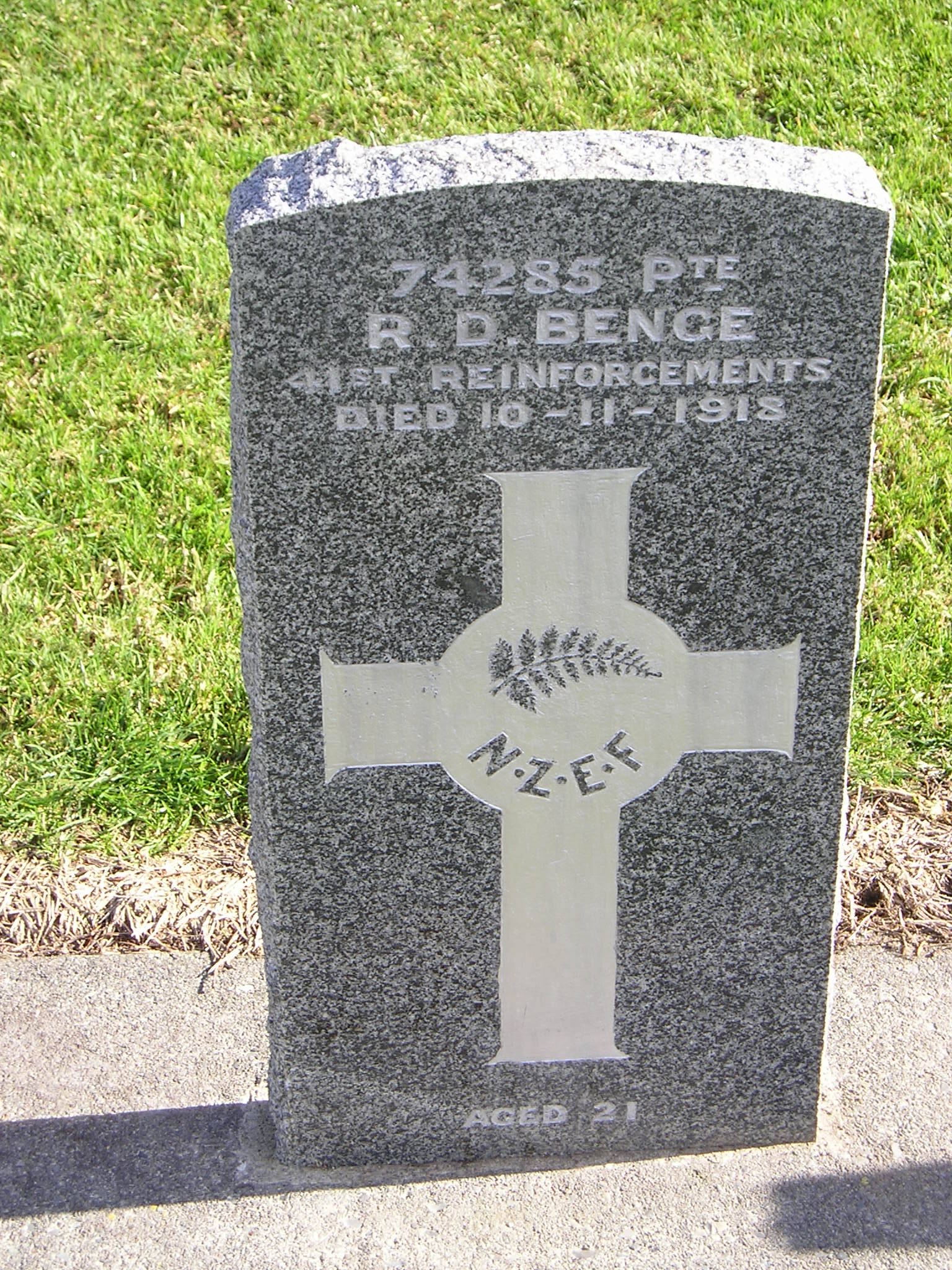 Robert Daniel Benge - Online Cenotaph - Auckland War Memorial Museum