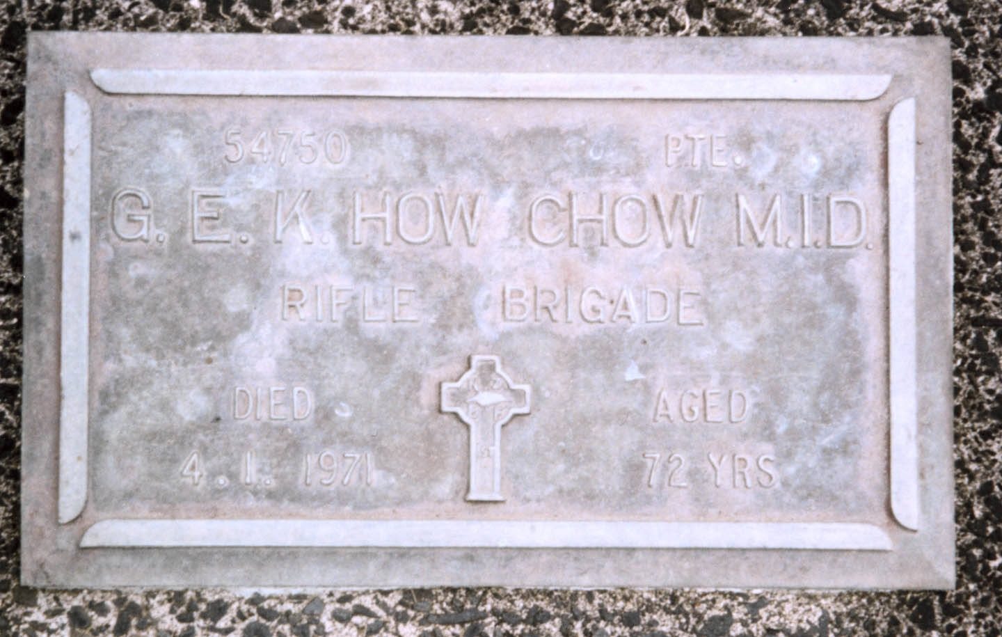 Eng King How Chow - Online Cenotaph - Auckland War Memorial Museum