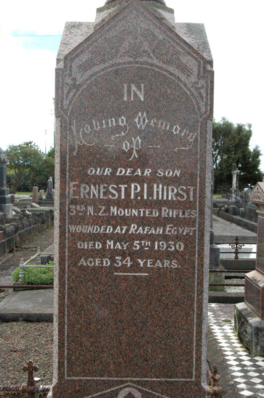 Ernest Percy Ivan Hirst - Online Cenotaph - Auckland War Memorial Museum
