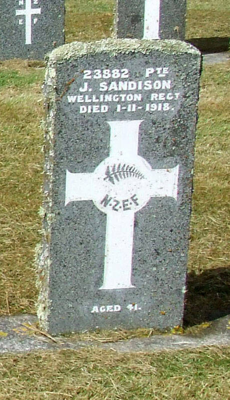 James Sandison - Online Cenotaph - Auckland War Memorial Museum