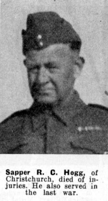 Robert Charles Hogg - Online Cenotaph - Auckland War Memorial Museum