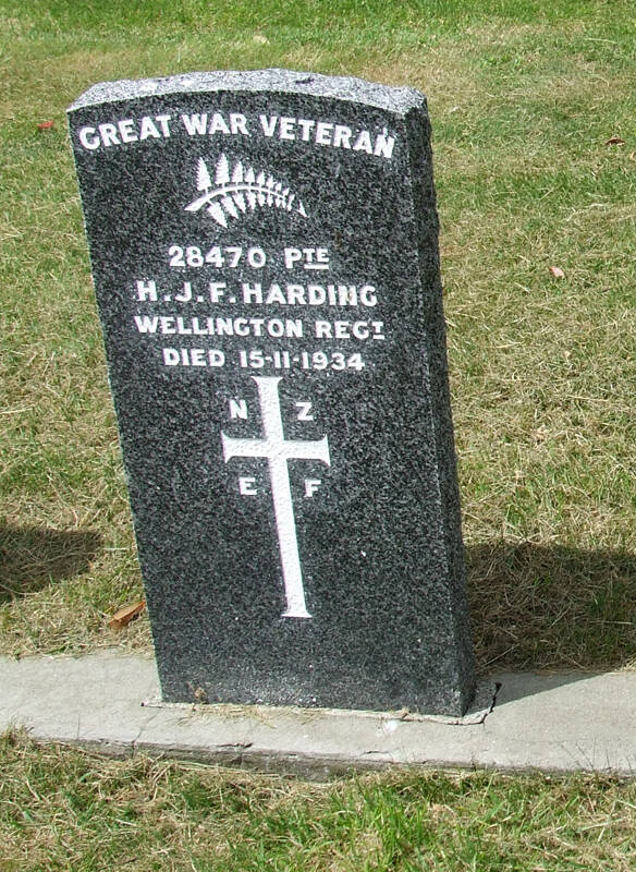 Henry John Frederick Harding - Online Cenotaph - Auckland War Memorial ...