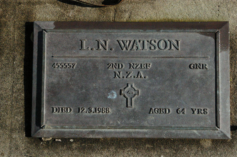 Lawrence Neil Watson - Online Cenotaph - Auckland War Memorial Museum
