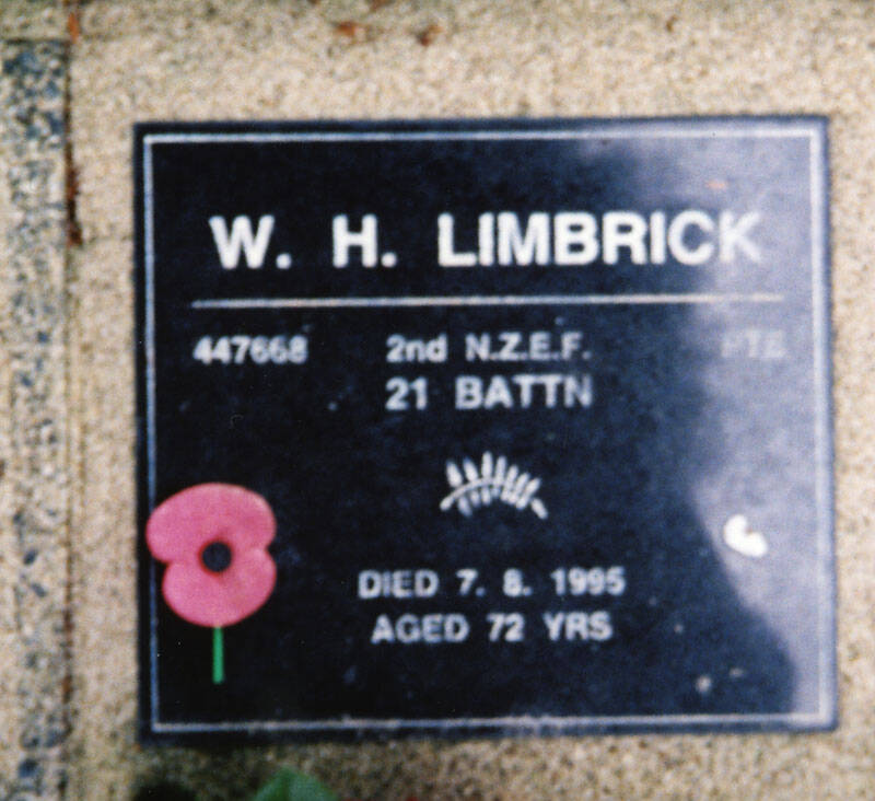 William Henry Limbrick - Online Cenotaph - Auckland War Memorial Museum