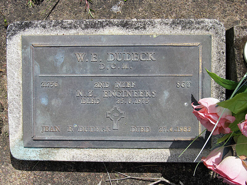 William Edward Dudeck - Online Cenotaph - Auckland War Memorial Museum