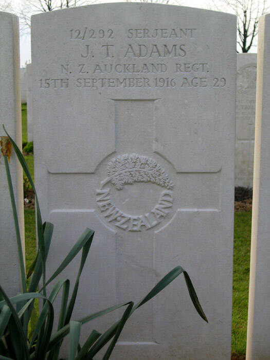 John Thomas Adams - Online Cenotaph - Auckland War Memorial Museum