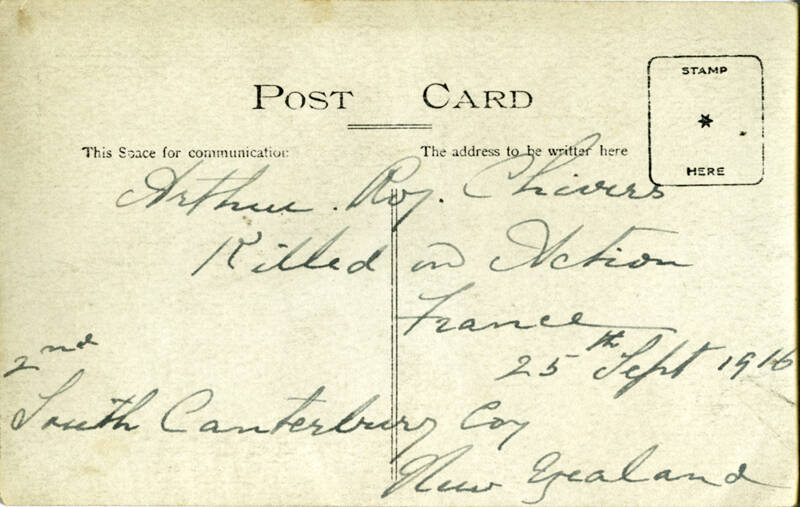 Arthur Roy Chivers - Online Cenotaph - Auckland War Memorial Museum