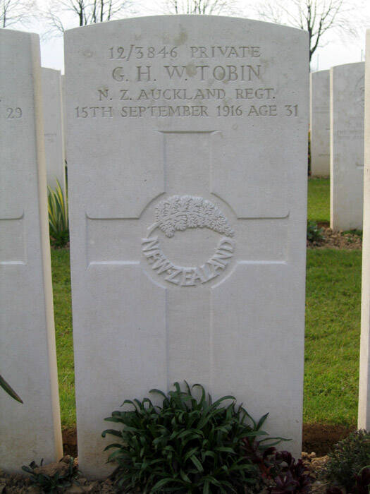 George Henry Webbe Tobin - Online Cenotaph - Auckland War Memorial Museum