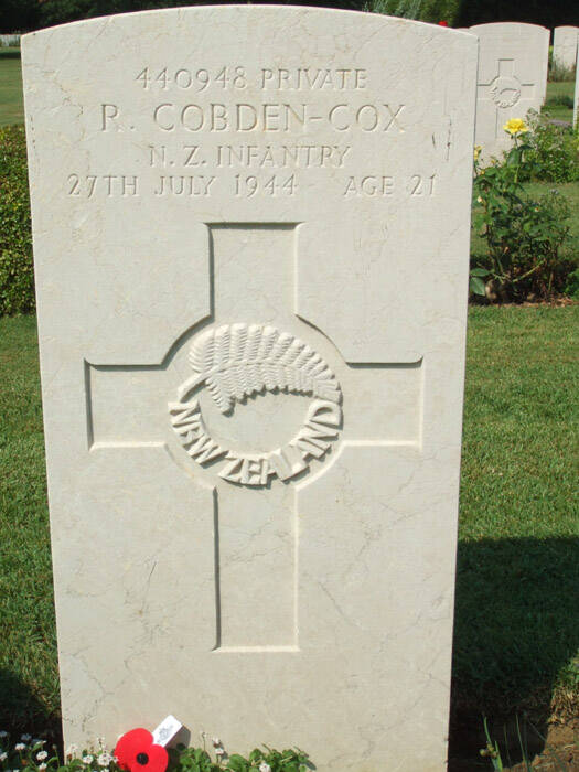 Richard Cobden-Cox - Online Cenotaph - Auckland War Memorial Museum