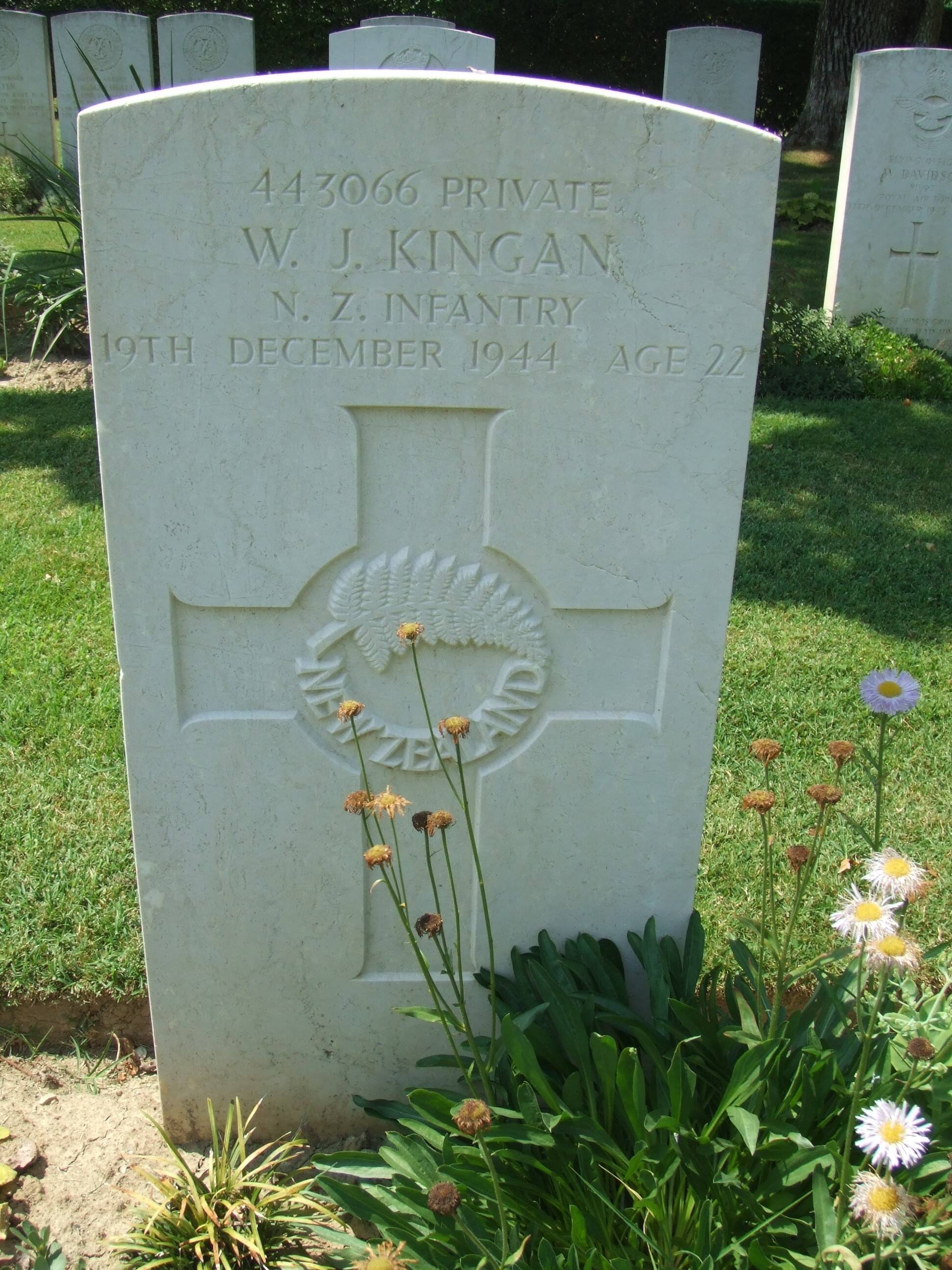 William James Kingan - Online Cenotaph - Auckland War Memorial Museum
