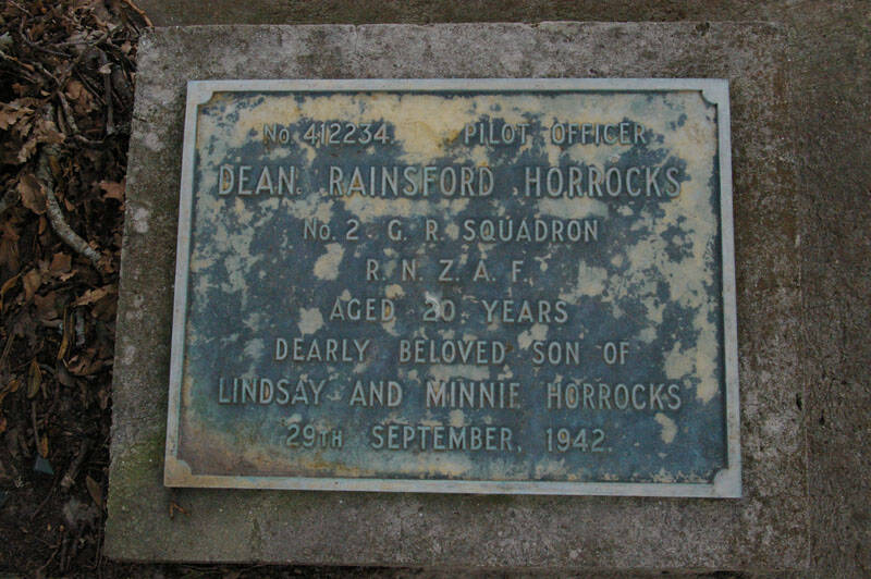 Dean Rainsford Horrocks - Online Cenotaph - Auckland War Memorial Museum