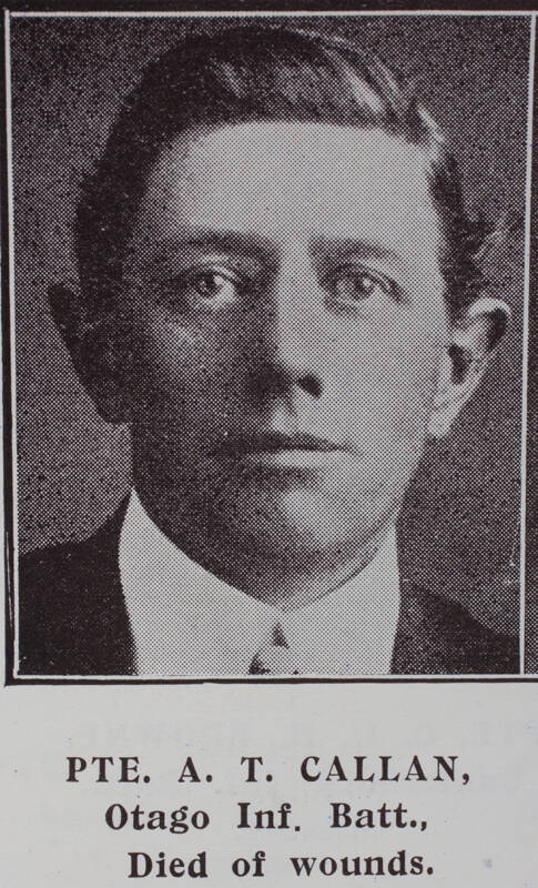 Alexander Thomas Callan - Online Cenotaph - Auckland War Memorial Museum
