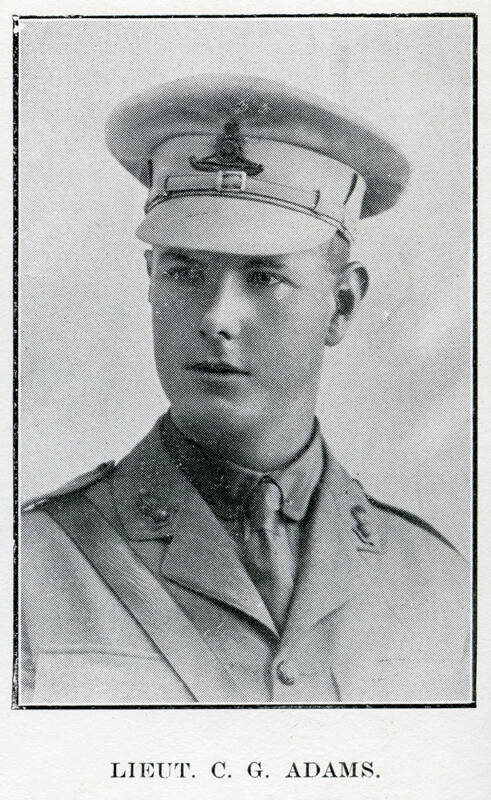 Cedric Gilbert Adams - Online Cenotaph - Auckland War Memorial Museum