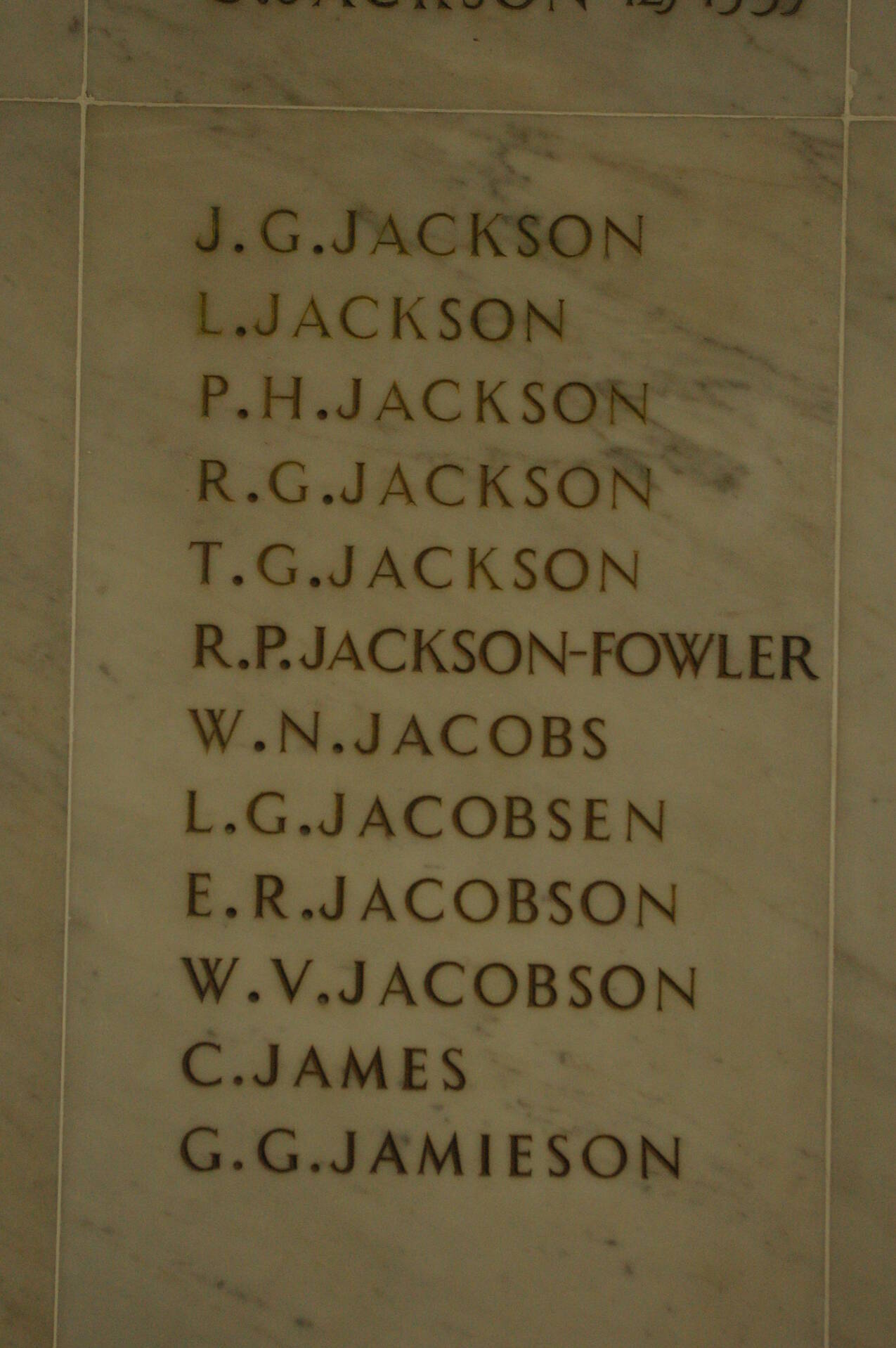 Robert Percival Jackson-Fowler - Online Cenotaph - Auckland War ...