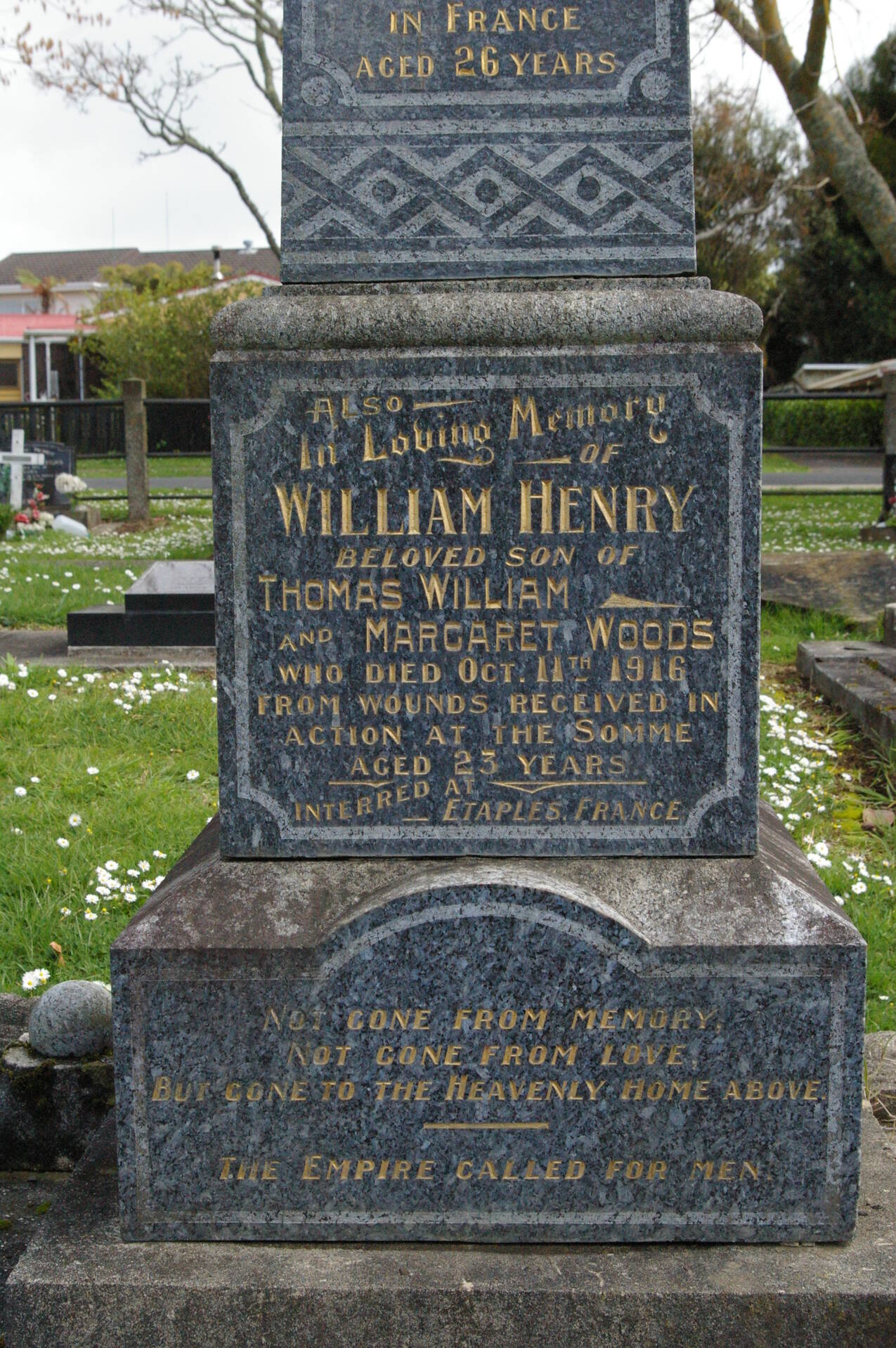 William Henry Woods - Online Cenotaph - Auckland War Memorial Museum
