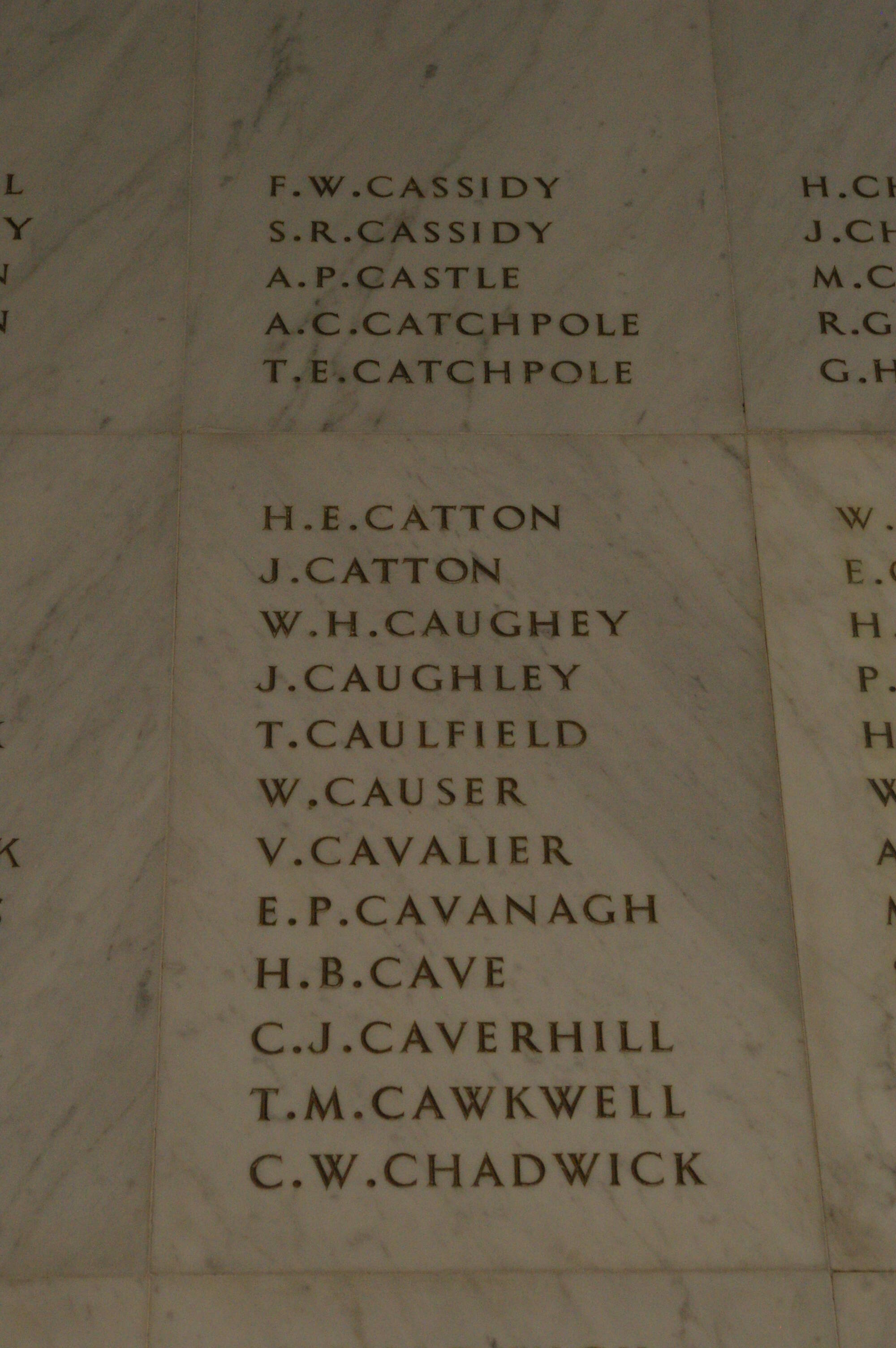 Thomas Eric Catchpole - Online Cenotaph - Auckland War Memorial Museum
