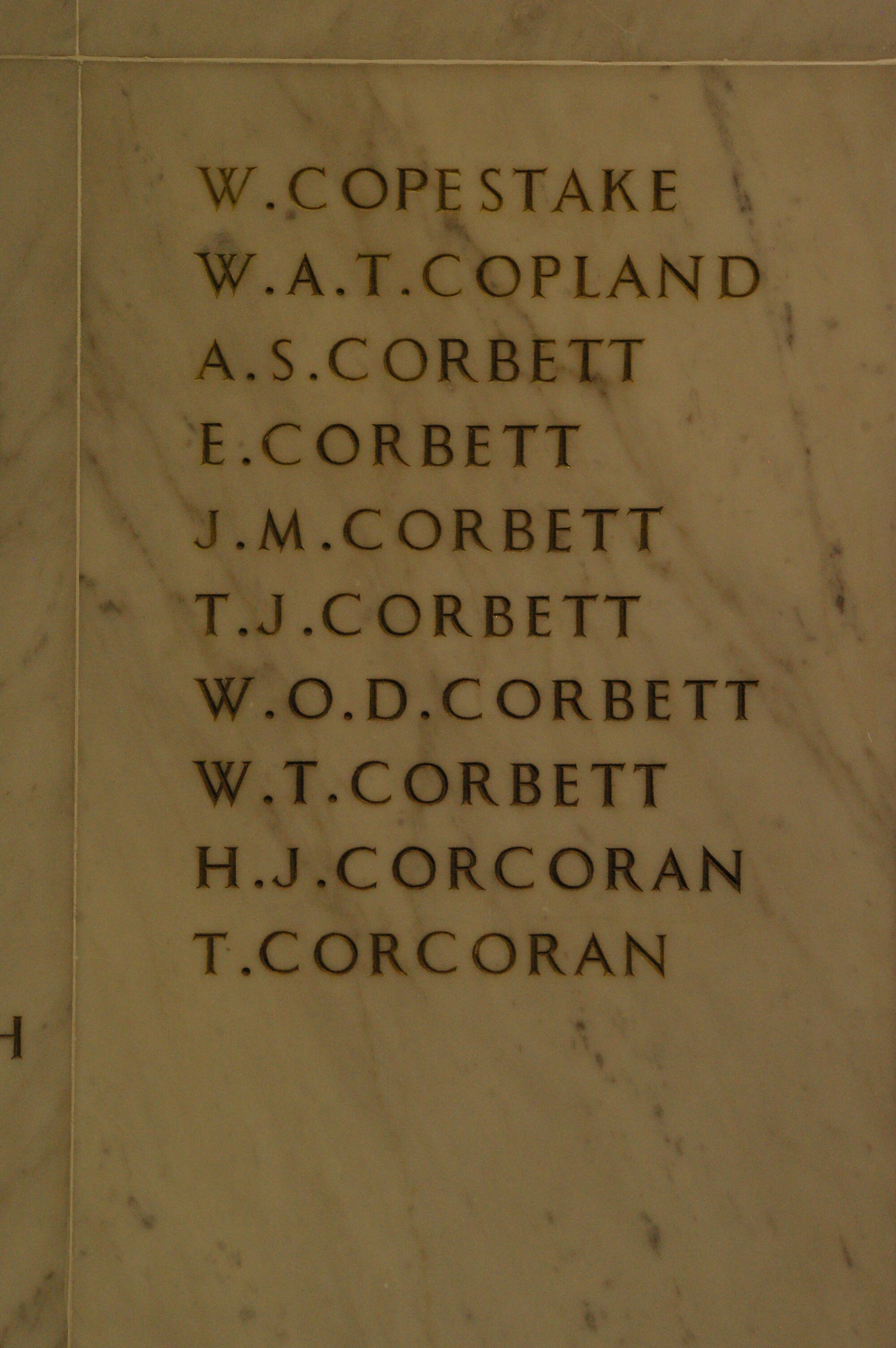 Eric Corbett - Online Cenotaph - Auckland War Memorial Museum