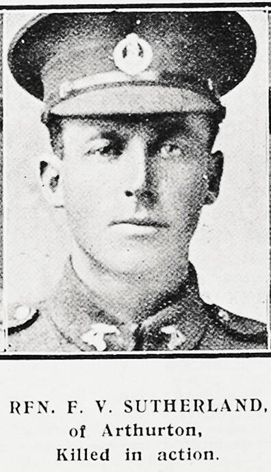 Frederick Vincent Sutherland - Online Cenotaph - Auckland War Memorial ...