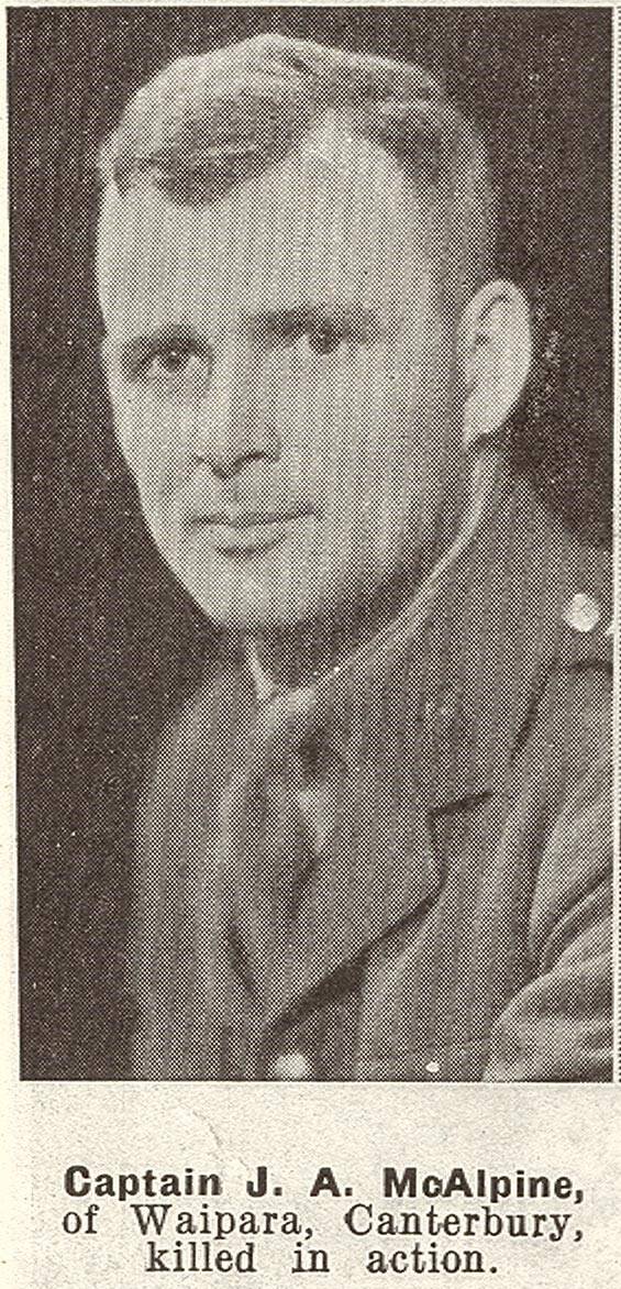 James Alexander McAlpine - Online Cenotaph - Auckland War Memorial Museum