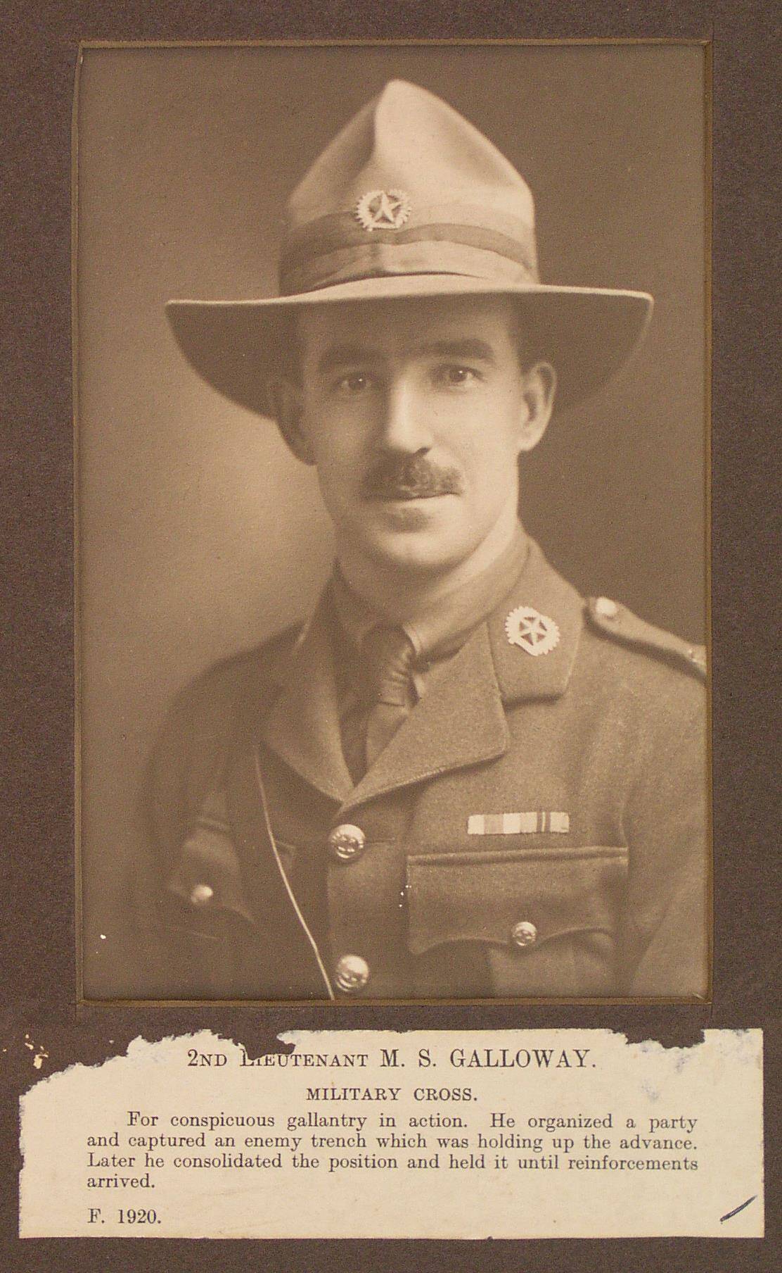 Malcolm Scott Galloway - Online Cenotaph - Auckland War Memorial Museum