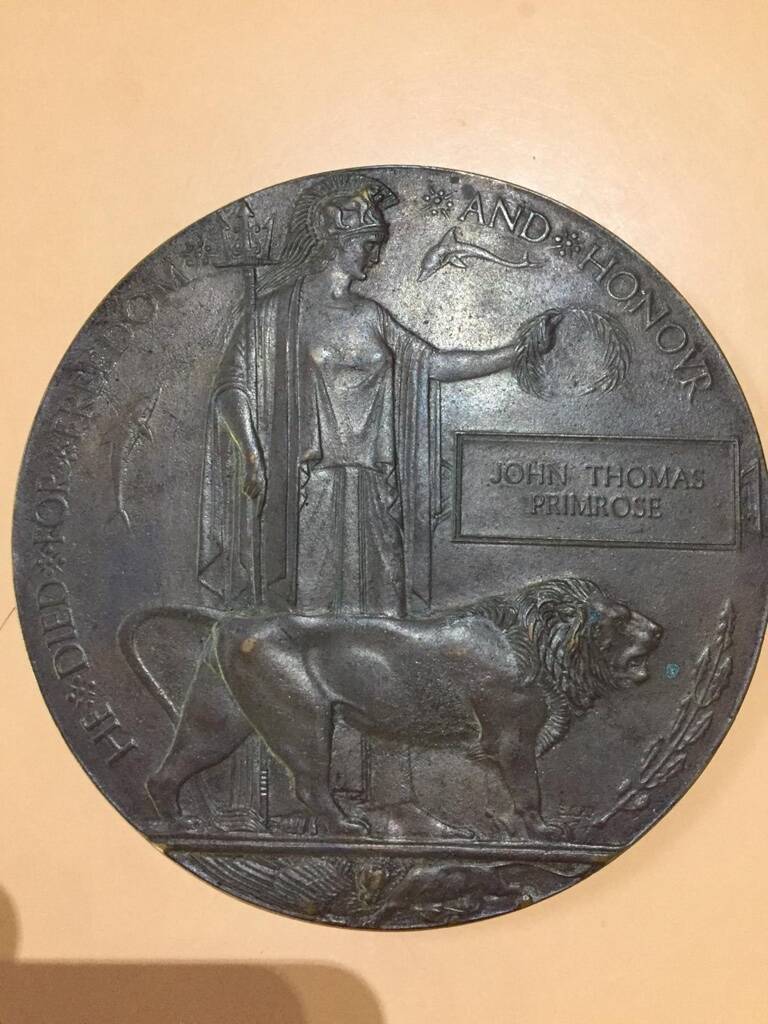 John Thomas Primrose - Online Cenotaph - Auckland War Memorial Museum