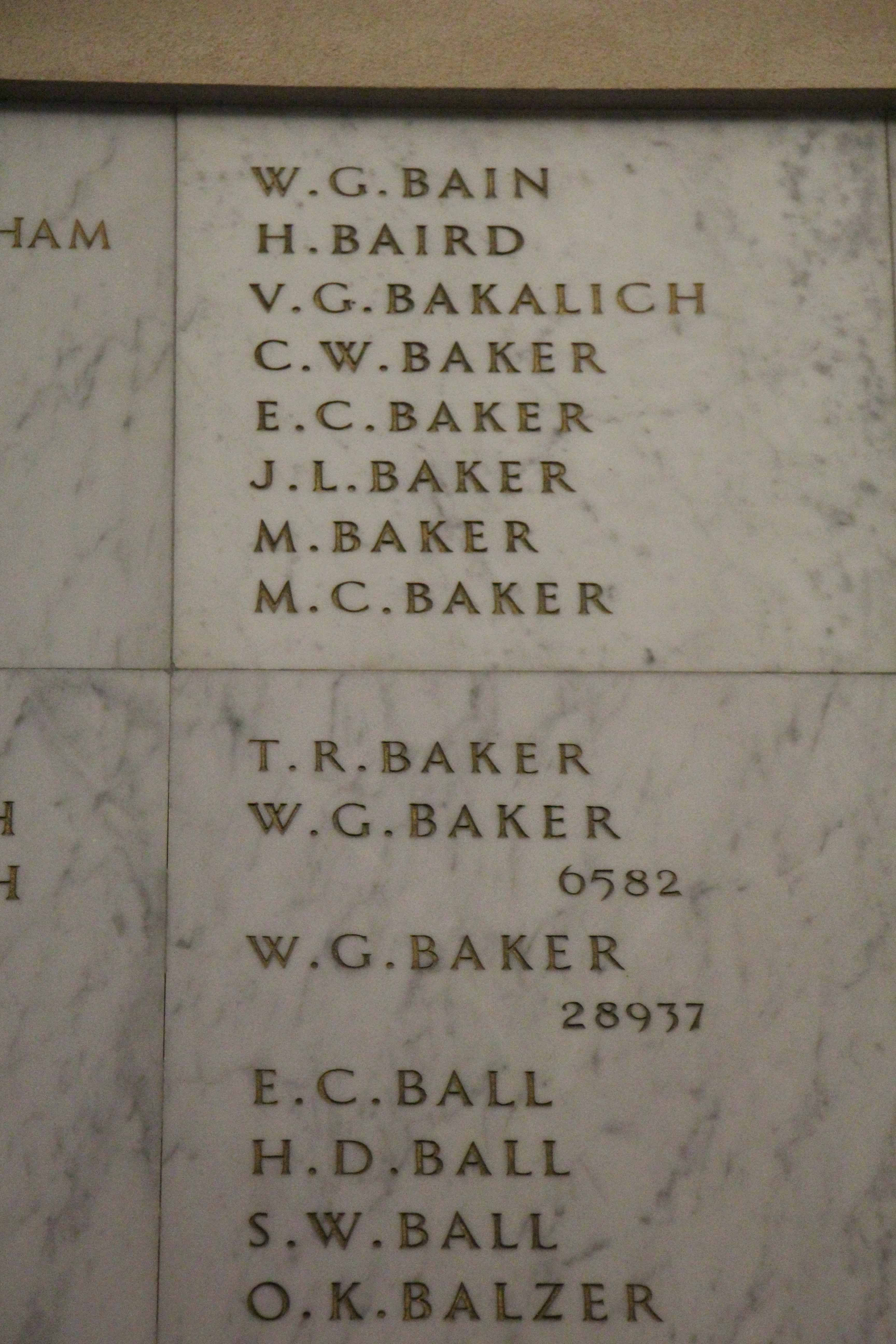 Eric Cecil Baker - Online Cenotaph - Auckland War Memorial Museum