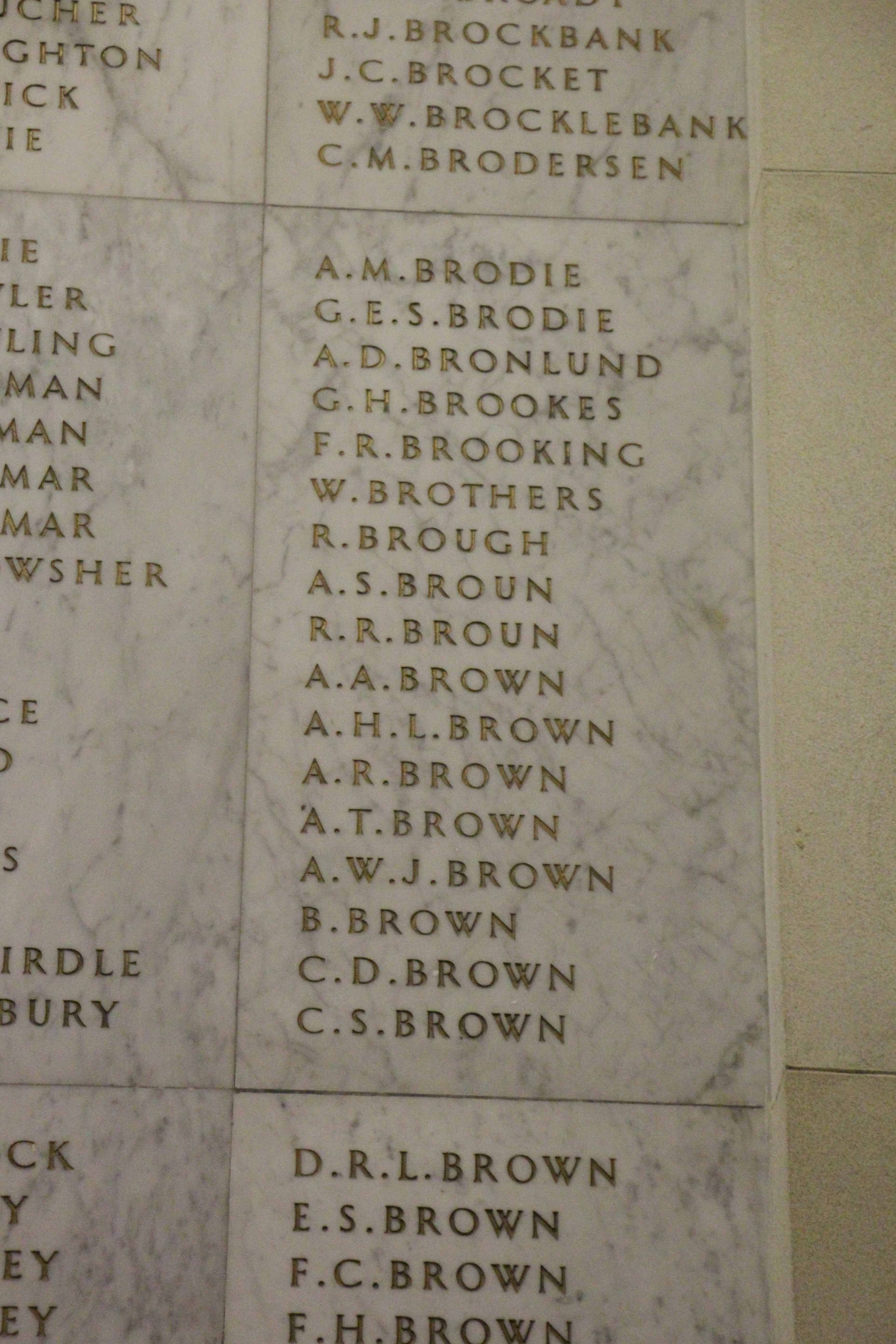 Richmond Brough - Online Cenotaph - Auckland War Memorial Museum