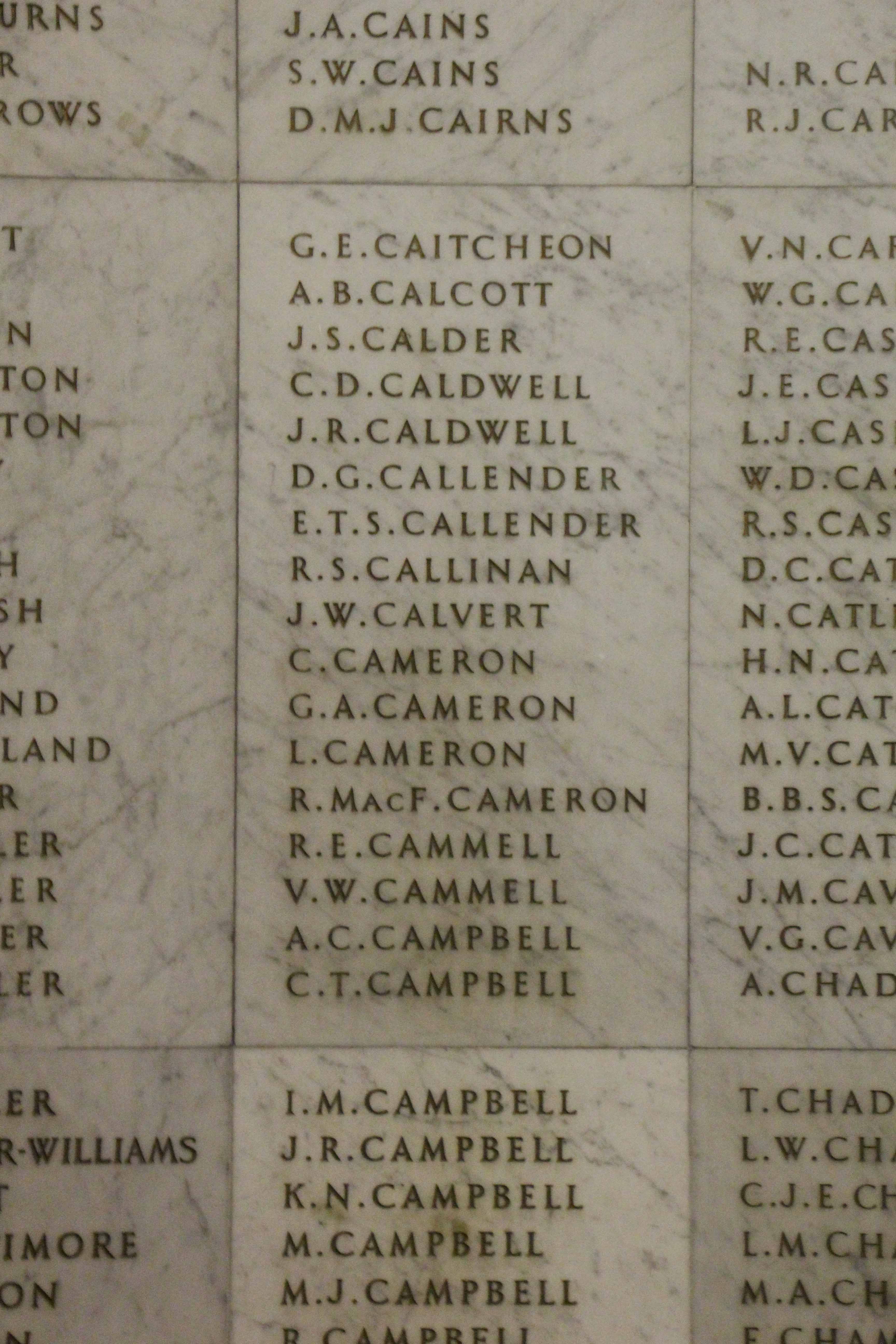 Douglas Gordon Callender - Online Cenotaph - Auckland War Memorial Museum