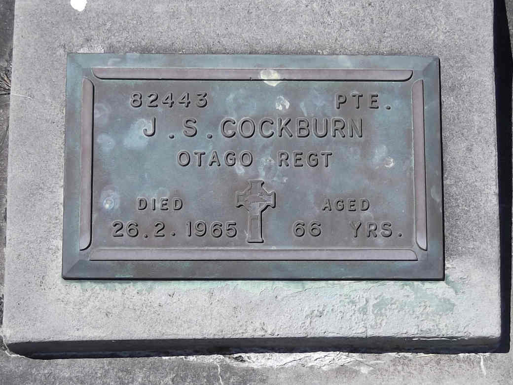 John Stringer Cockburn - Online Cenotaph - Auckland War Memorial Museum
