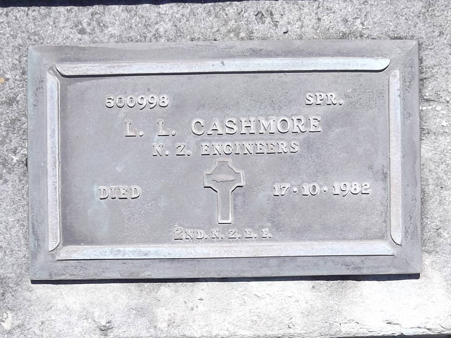 Lorimer Lindsay Cashmore - Online Cenotaph - Auckland War Memorial Museum
