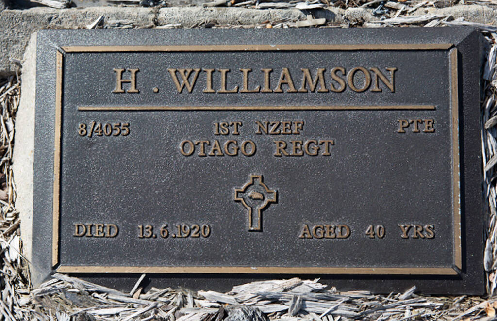 Herbert Williamson - Online Cenotaph - Auckland War Memorial Museum