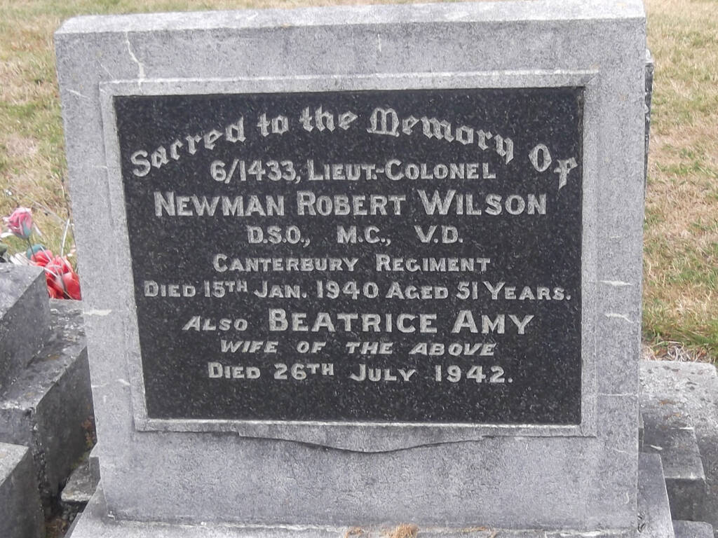 Newman Robert Wilson - Online Cenotaph - Auckland War Memorial Museum