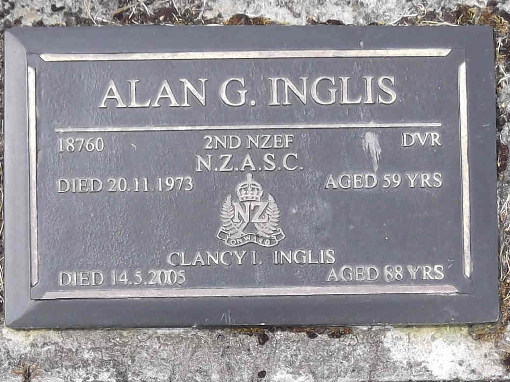 Alan George Inglis - Online Cenotaph - Auckland War Memorial Museum